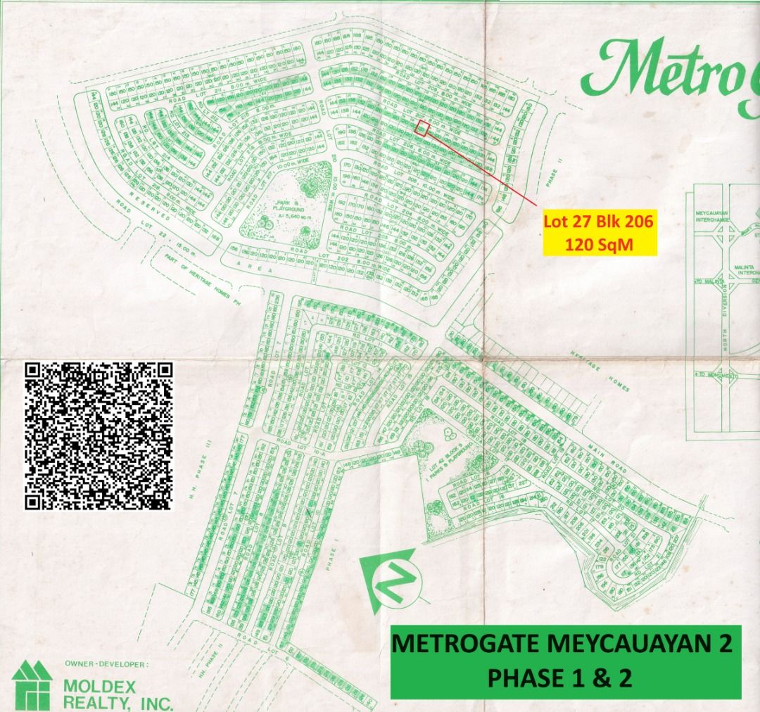 120 SQM Residential RESALE LOT at Phase 2 Metrogate Meycauayan II ...