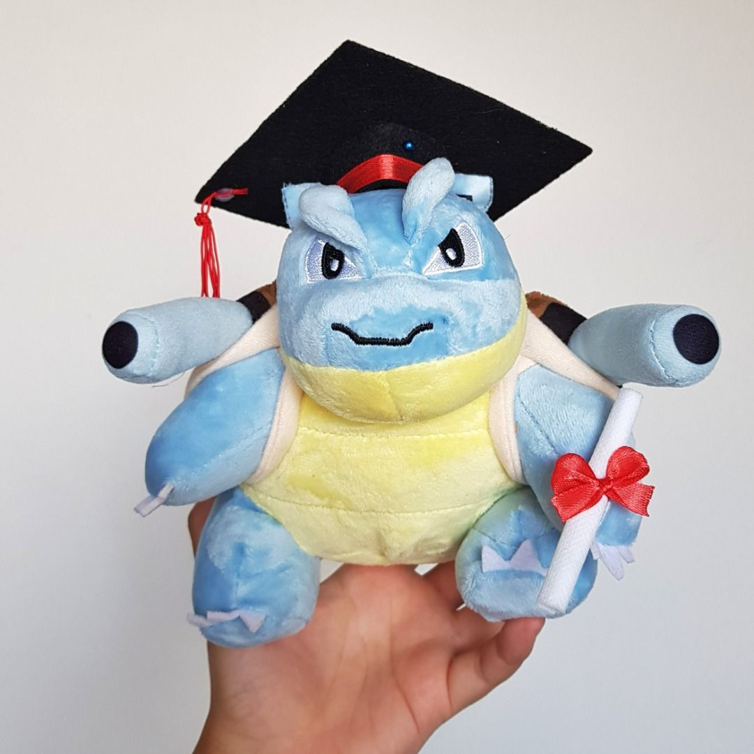 20cm Blastoise Pokemon Graduation Plush, Hobbies & Toys, Toys & Games ...