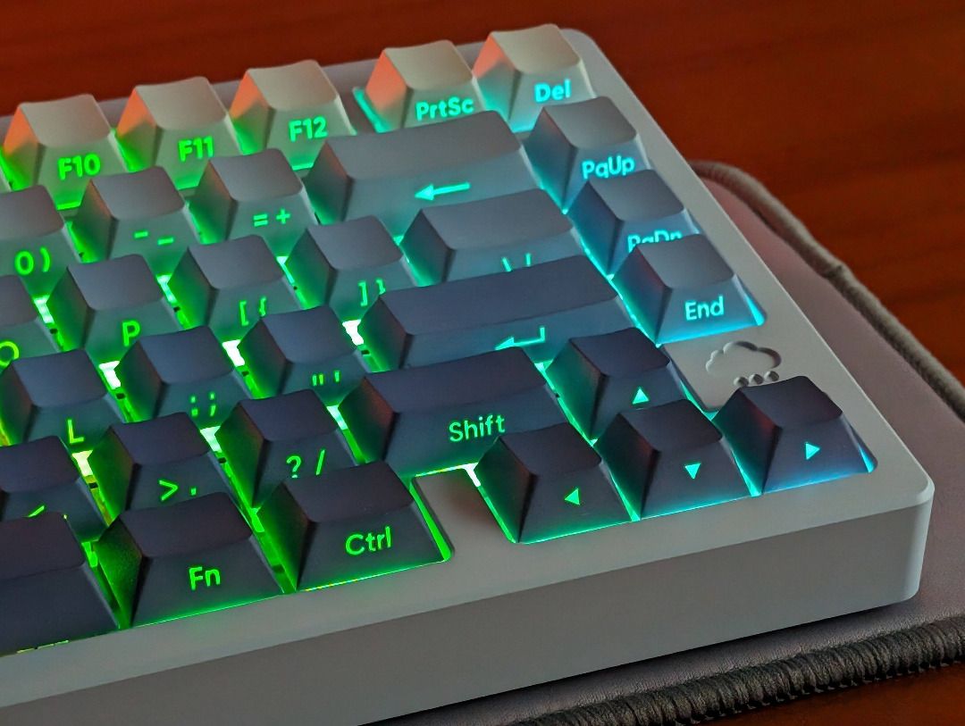 75% Aluminium Custom Mechanical Keyboard (GradientBlue1605) - Fully Modded Tri Mode, Computers ...