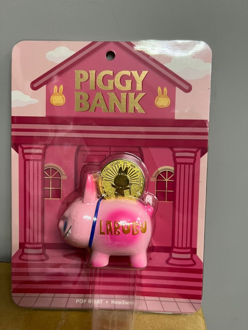 泡泡瑪特 POP MART x How2work KASING LUNG 龍家昇 ZIMOMO LABUBU PIGGY BANK 豬仔錢罌 ...