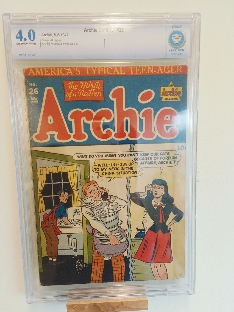 Archie Comics #26 CBCS 4.0 - 1947, Hobbies & Toys, Books & Magazines ...