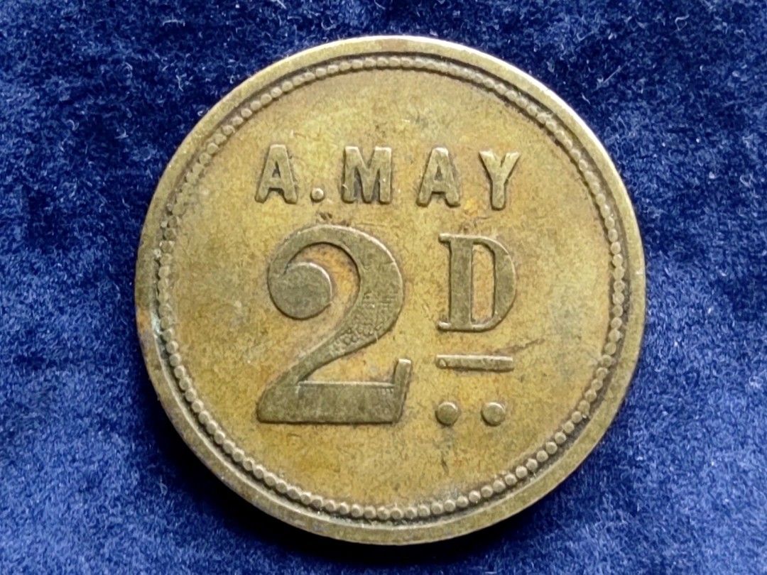 British 2d HALSTEAD Market Trade Token, Hobbies & Toys, Memorabilia ...