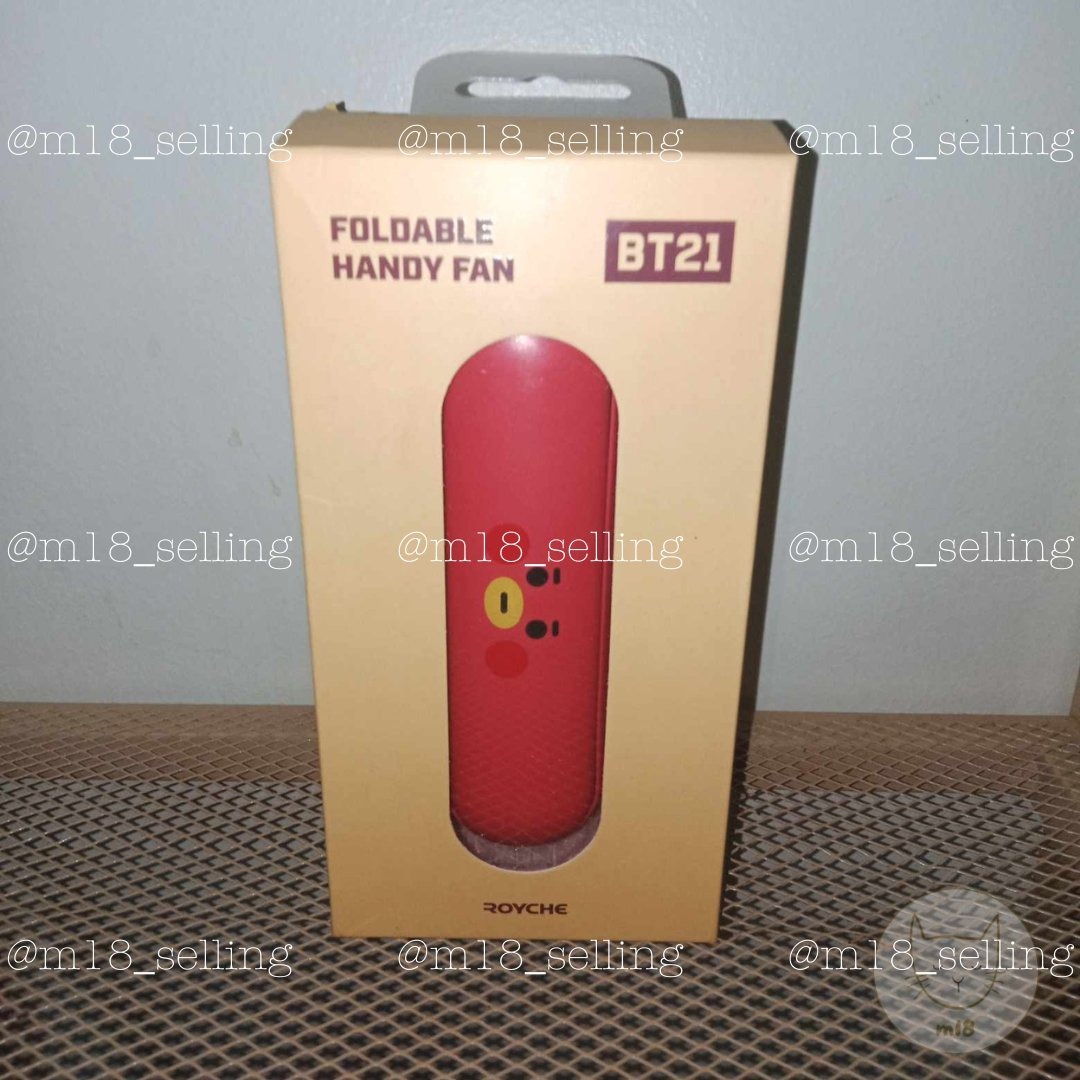 BTS | BT21 x ROYCHE TATA FOLDABLE HANDY FAN (Red) ONHAND, Hobbies & Toys, Memorabilia ...