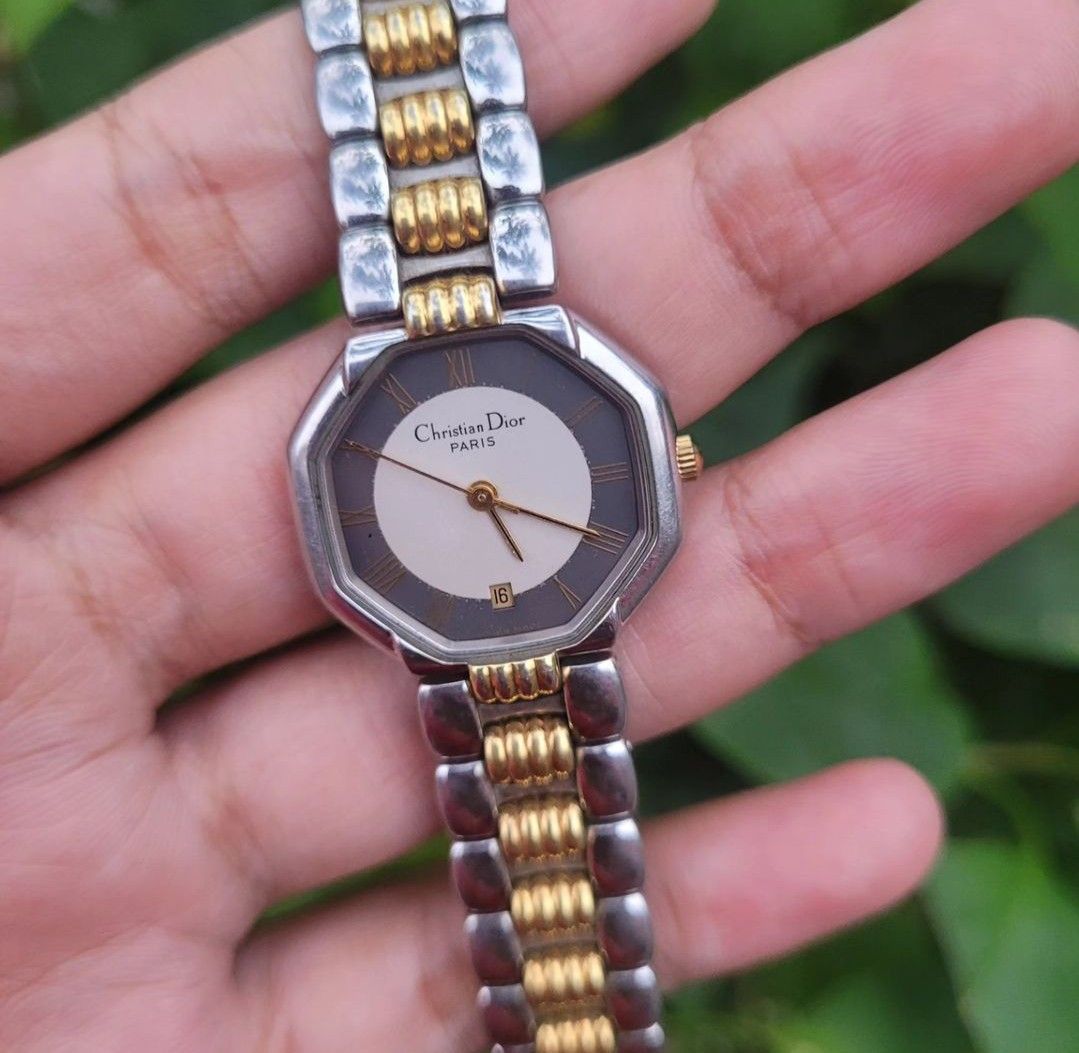 Christian Dior watch ori, Fesyen Wanita, Jam Tangan di Carousell