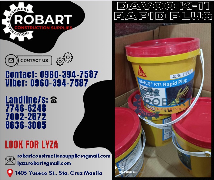 Davco K-11 Rapid Plug Instant Setting Hydraulic Mortar, Commercial ...