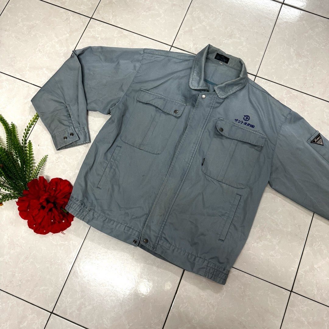 Defect XEBEC work jacket_ Technician jacket_ Blue jacket, Men's Fashion ...