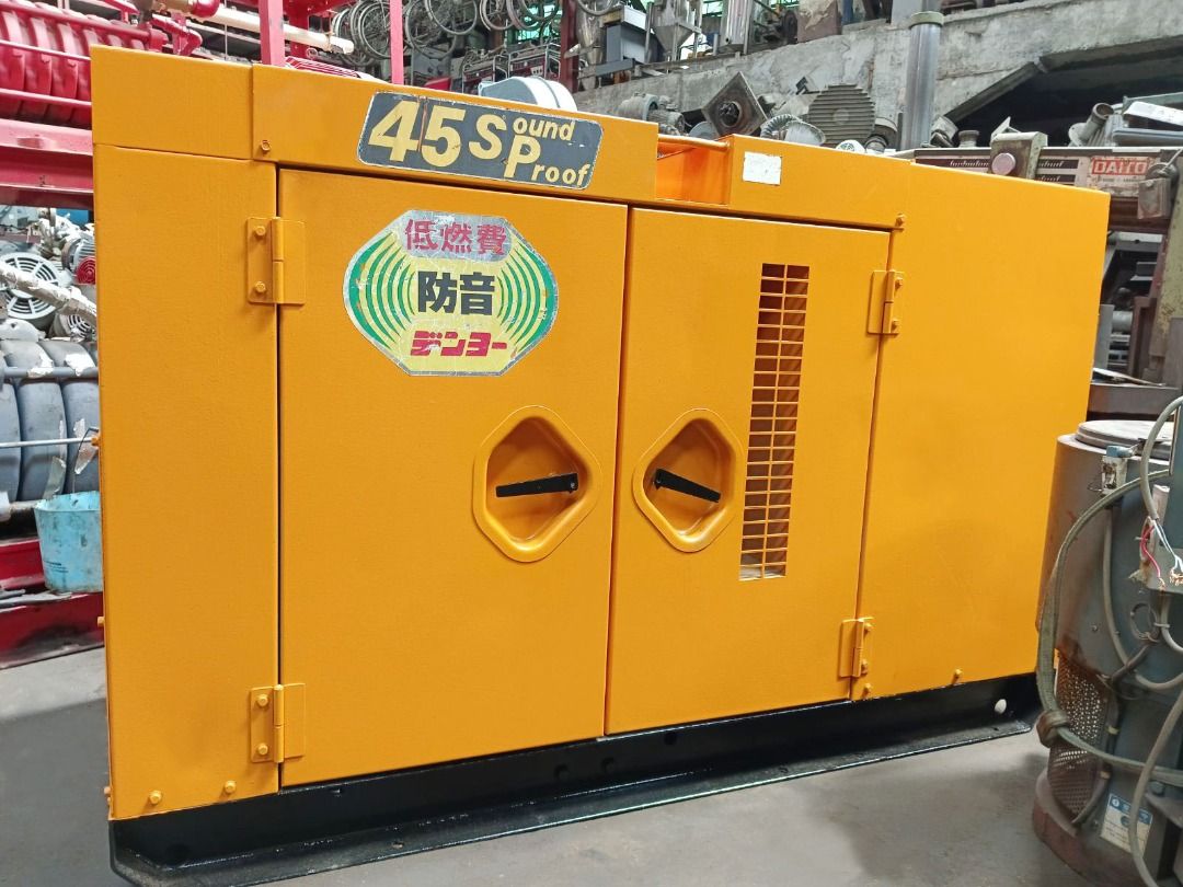 Denyo DCA-45SPH 45kva Genset WO4D Hino Engine 220V from Japan ...