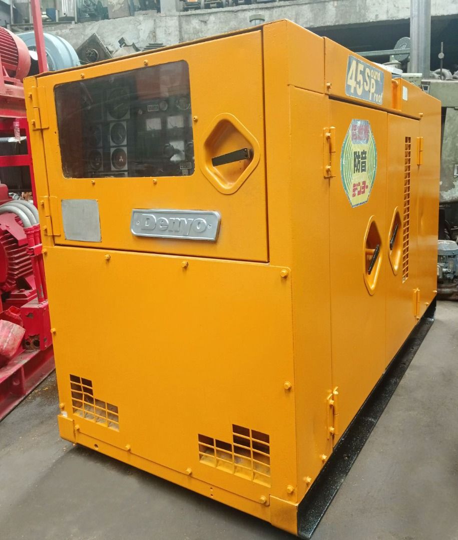 Denyo DCA-45SPH 45kva Genset WO4D Hino Engine 220V from Japan ...