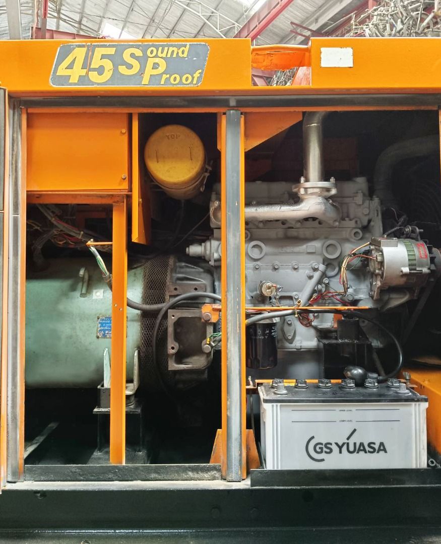 Denyo DCA-45SPH 45kva Genset WO4D Hino Engine 220V from Japan ...