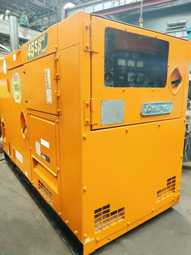 Denyo DCA-45SPH 45kva Genset WO4D Hino Engine 220V from Japan ...