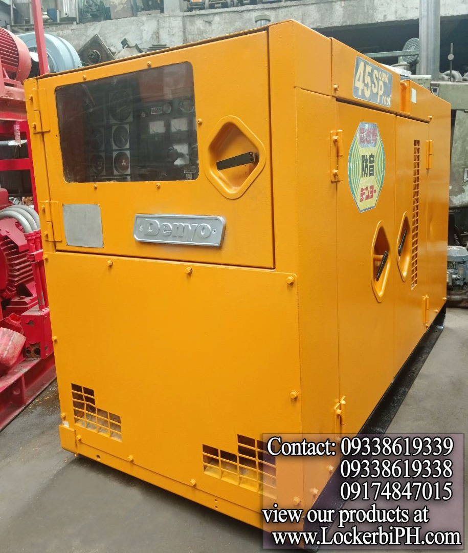 Denyo DCA-45SPH 45kva Genset WO4D Hino Engine 220V from Japan ...