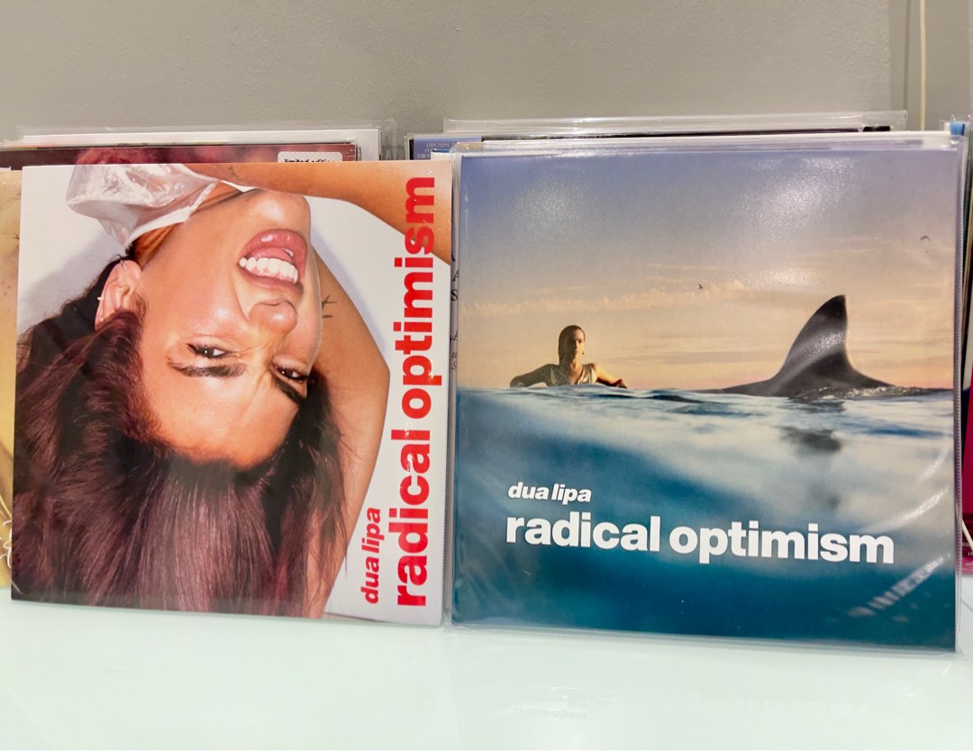 Dua Lipa radical optimism clear + split colour 12" vinyl in transparent ...
