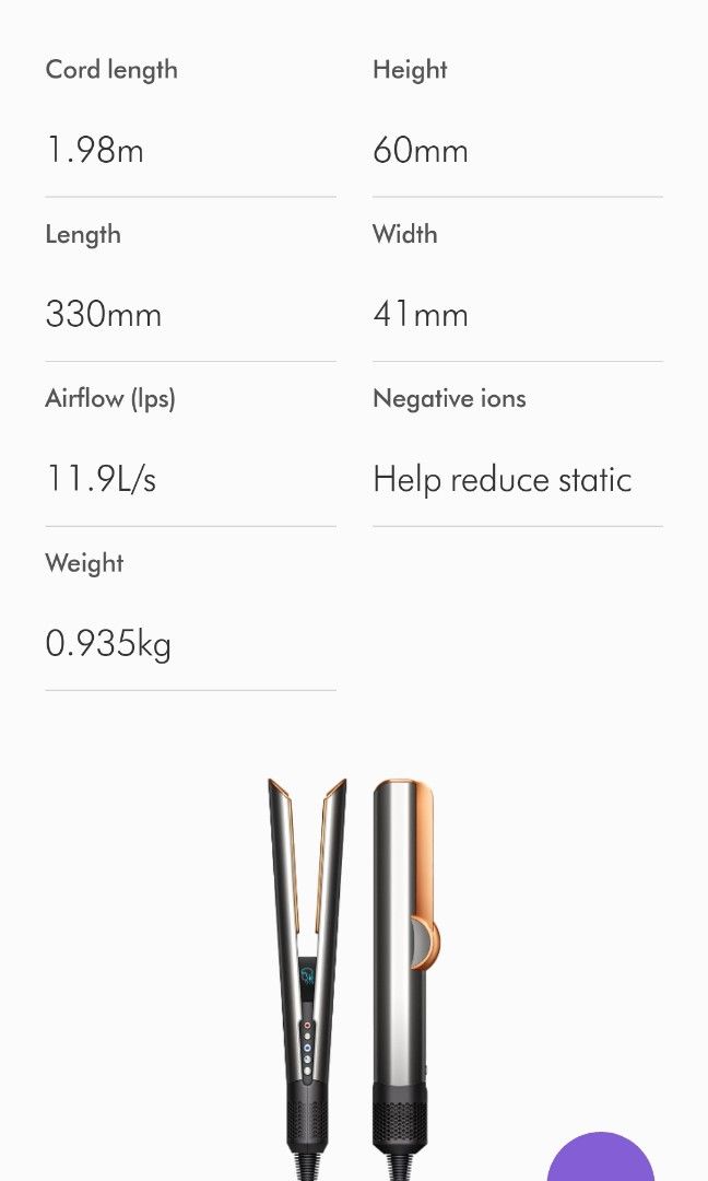 Dyson air strait, Beauty & Personal Care, Hair on Carousell