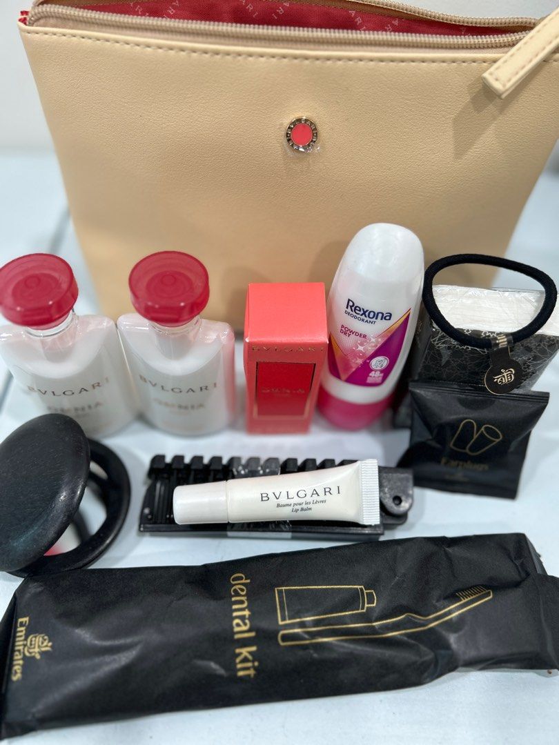 Emirates Bulgari amenity kit, Beauty & Personal Care, Bath & Body, Body ...