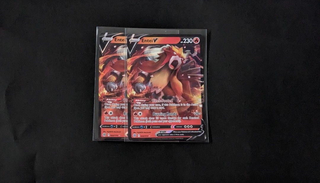 Entei V Brilliant Stars Pokemon Card Tcg, Hobbies & Toys, Toys & Games ...