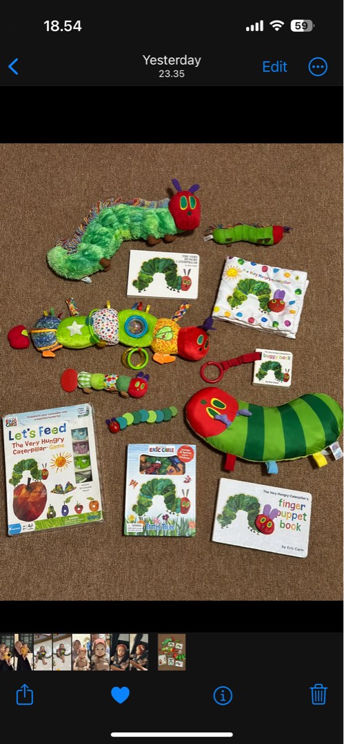Eric Carle The Very Hungry Caterpillar, Toys & Collectibles, Lainnya di ...