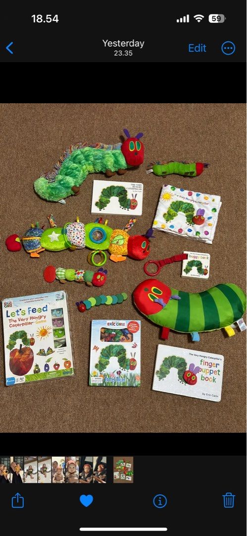 Eric Carle The Very Hungry Caterpillar, Toys & Collectibles, Lainnya di ...