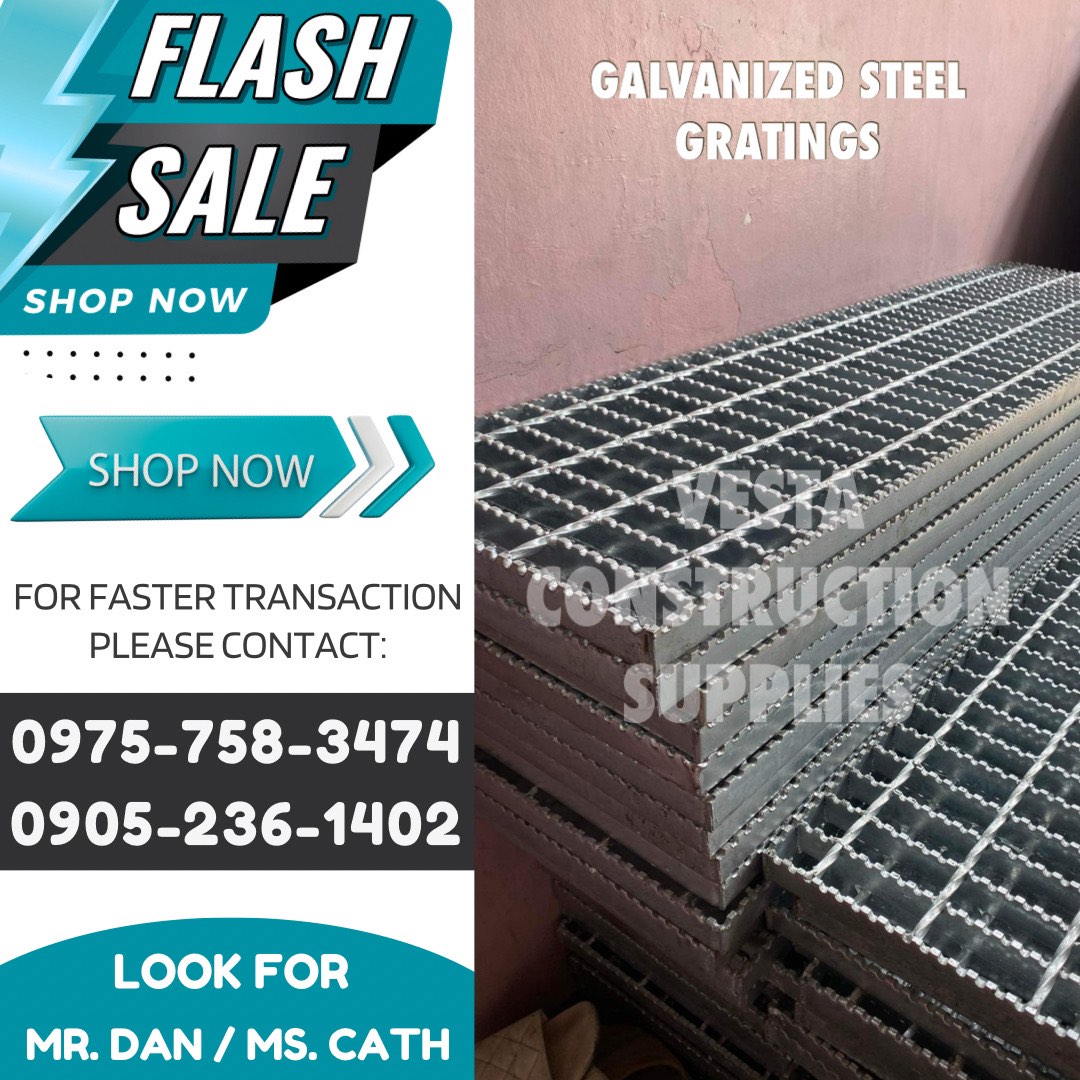 Galvanized Steel Gratings, Commercial & Industrial, Construction ...
