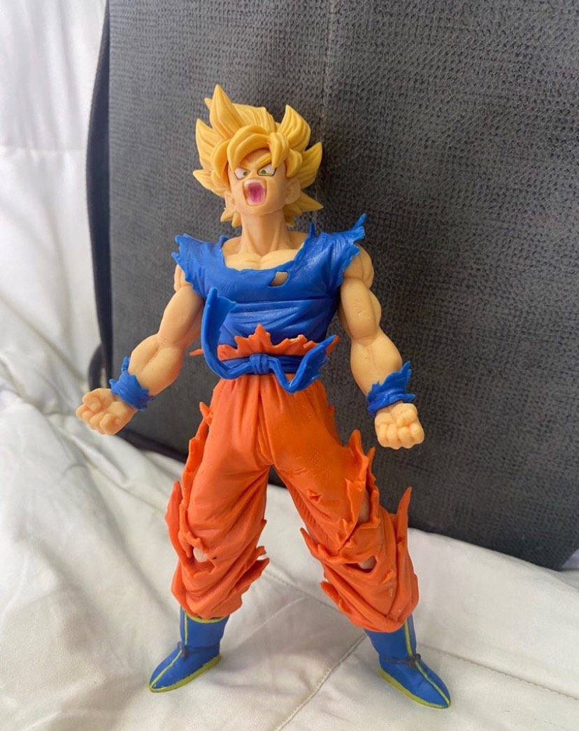 Goku Super Saiyan Yellow Hair dragon ball z, Hobbies & Toys, Toys ...