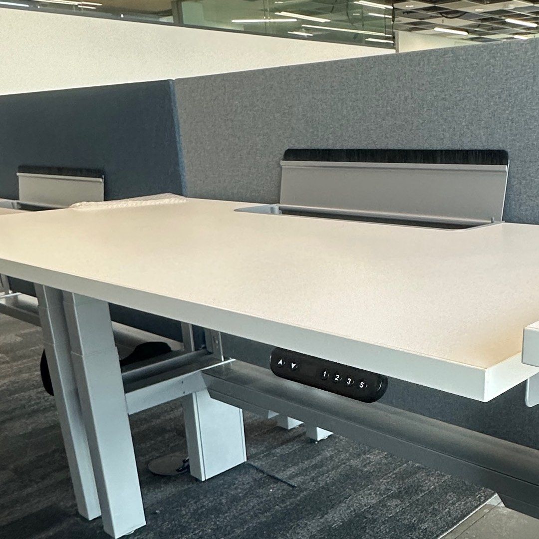 Haworth Height Adjustable Table, Furniture & Home Living, Furniture ...