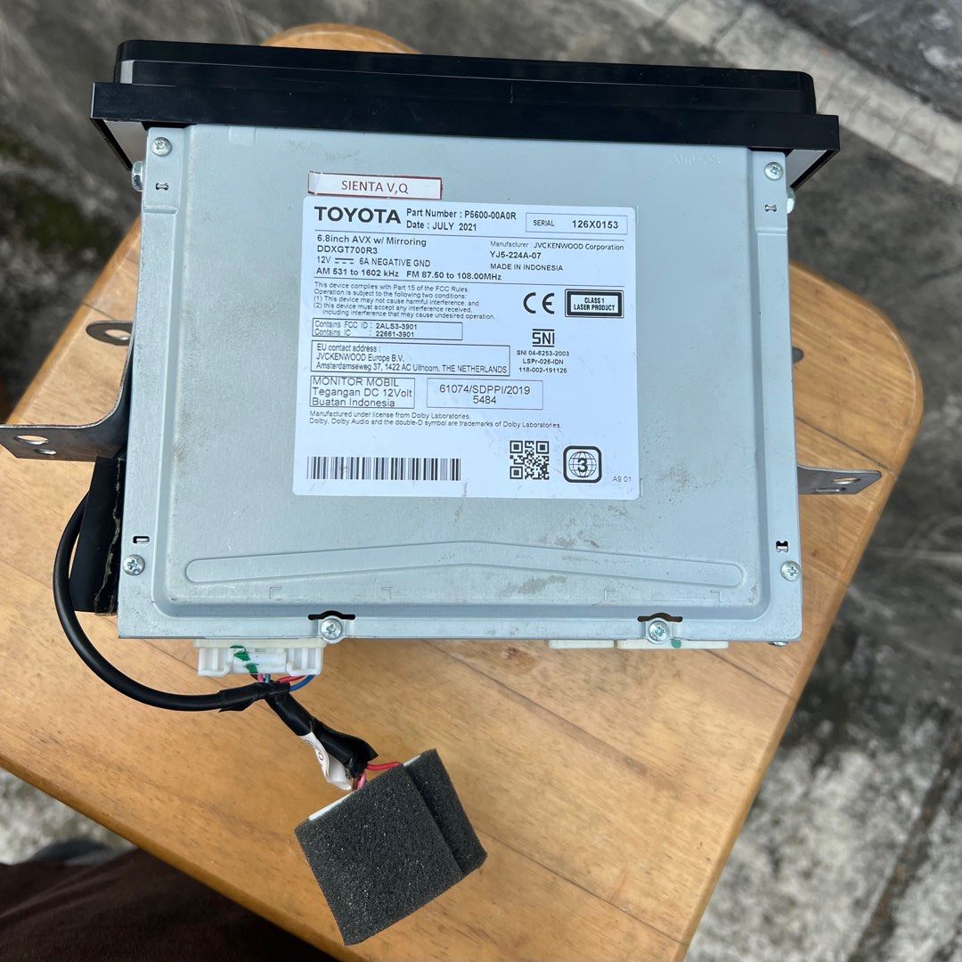 Head Unit Headunit Kenwood 6.8 Inch 126X0153 DDXGT7003 - Copotan Toyota ...
