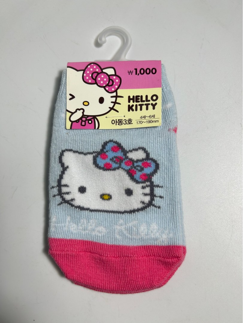 Hello Kitty Footsocks, Babies & Kids, Babies & Kids Fashion on Carousell