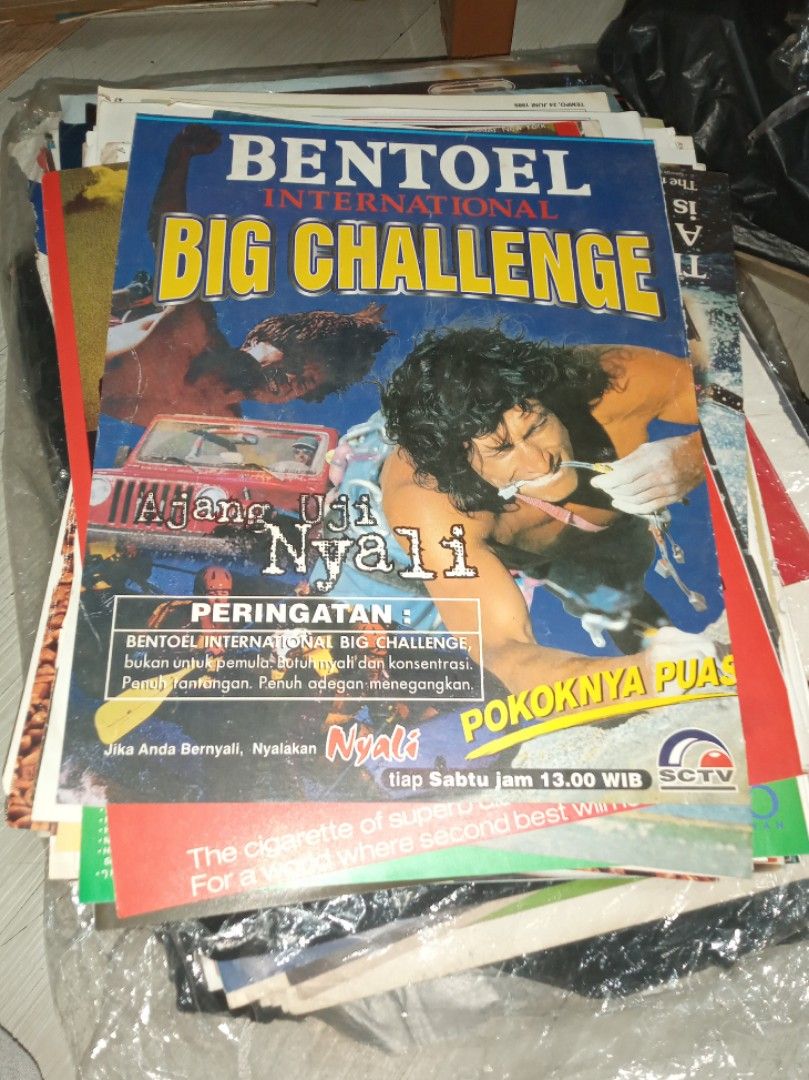 Iklan cetak jadul Bentoel Big Challenge, Antik, Pajangan di Carousell