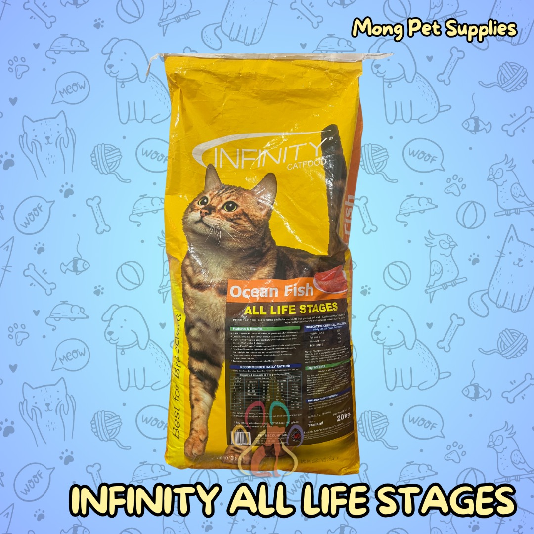 Infinity Ocean Fish All Life Stages Cat Food 20kg, Pet Supplies, Pet ...
