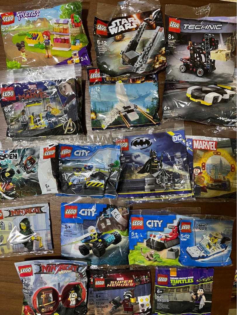 LEGO Polybags - Marvel, DC, City, Ninjago, TMNT, Star Wars, Friends ...