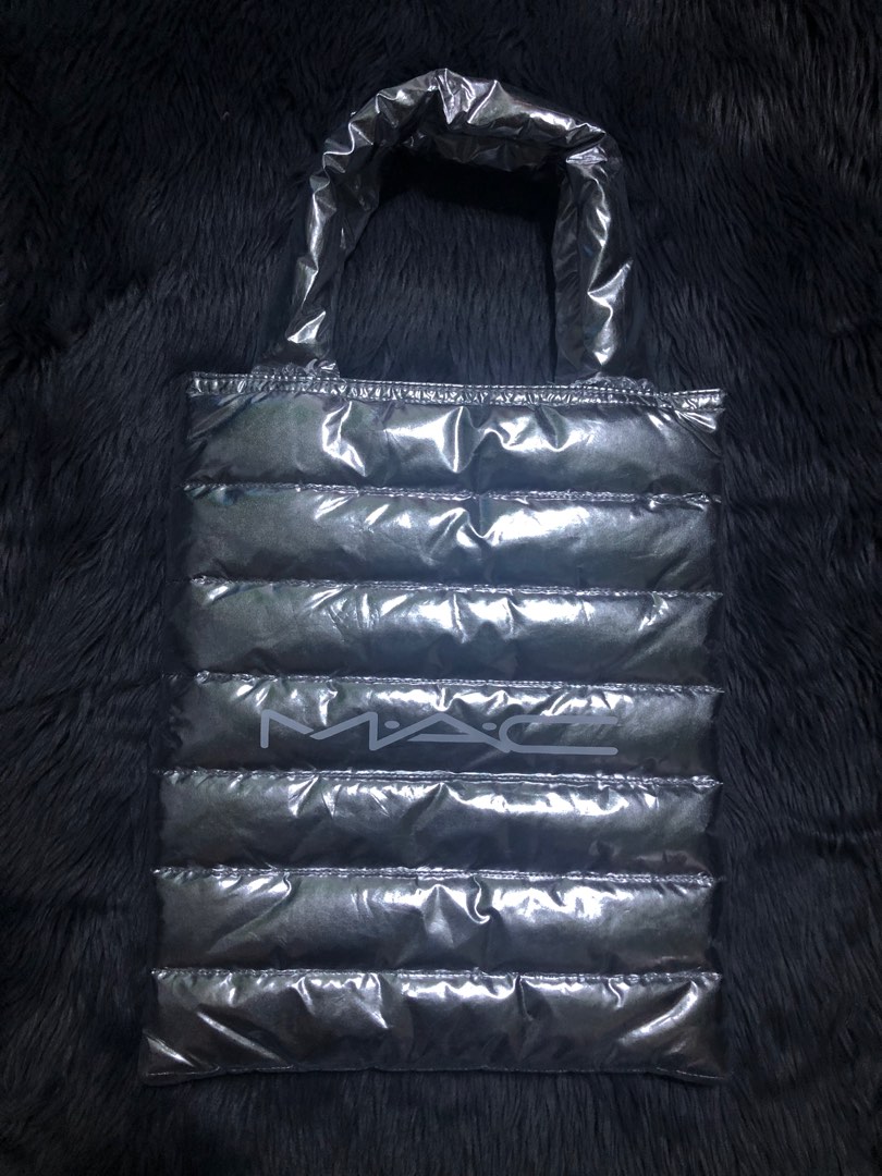 MAC Silver Tote Puffer Bag, Women's Fashion, Bags & Wallets, Tote Bags ...