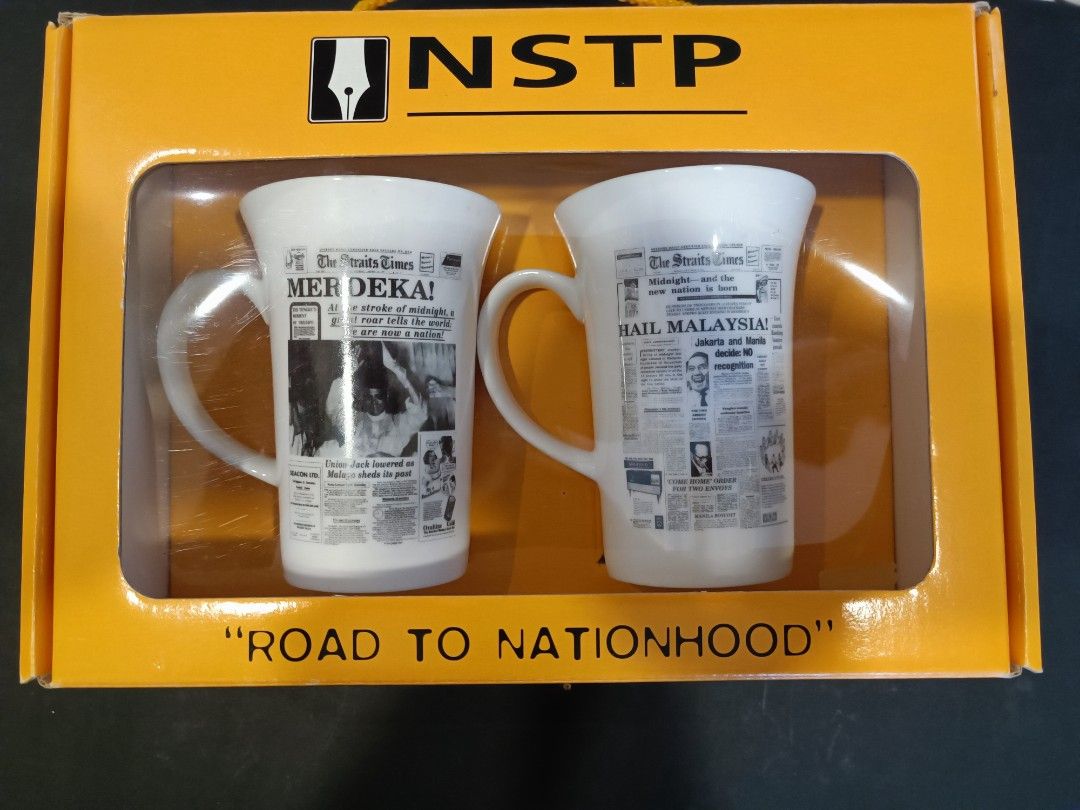Malaysia Merdeka-edition Mugs by NSTP. Newspaper archive merdeka ...