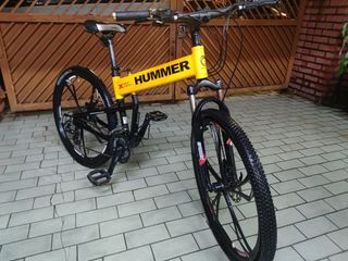 26 MOUNTAIN BIKE FOLDABLE - HUMMER FOLDING BICYCLE 26 - YELLOW ...