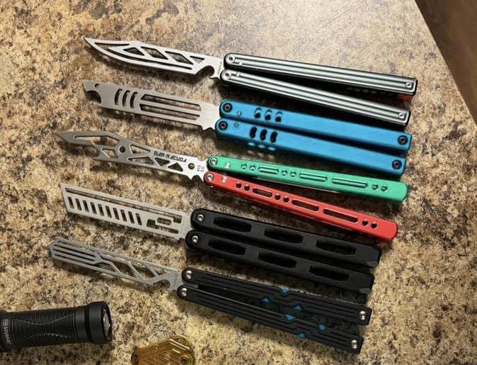 NOT KNIFE BALISONG TRAINER NOT SHARP, Hobbies & Toys, Toys & Games on ...