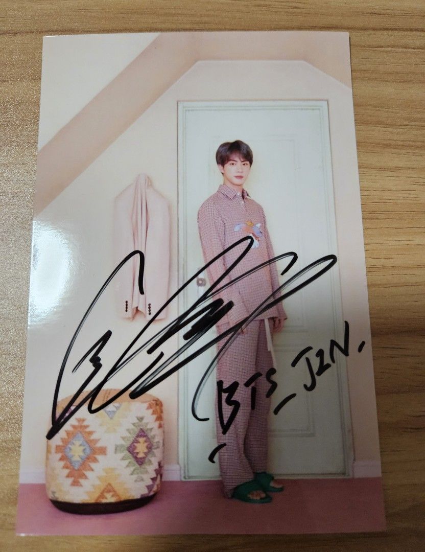 Official Signed by BTS Jin | Map of the Soul Persona Promo Photo ...