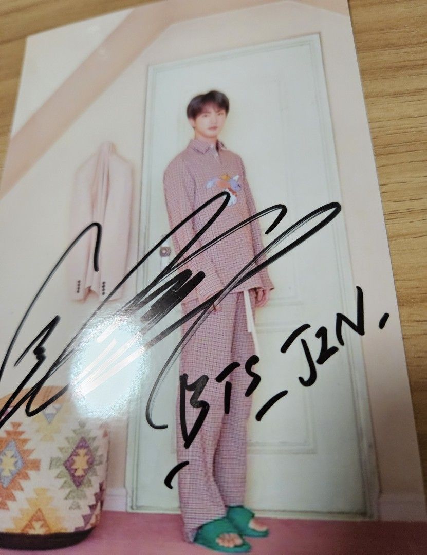 Official Signed by BTS Jin | Map of the Soul Persona Promo Photo ...