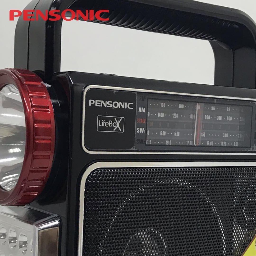 PENSONIC LIFEBOX Rechargeable AC/DC AM/FM Radio with 2 Emergency LED ...