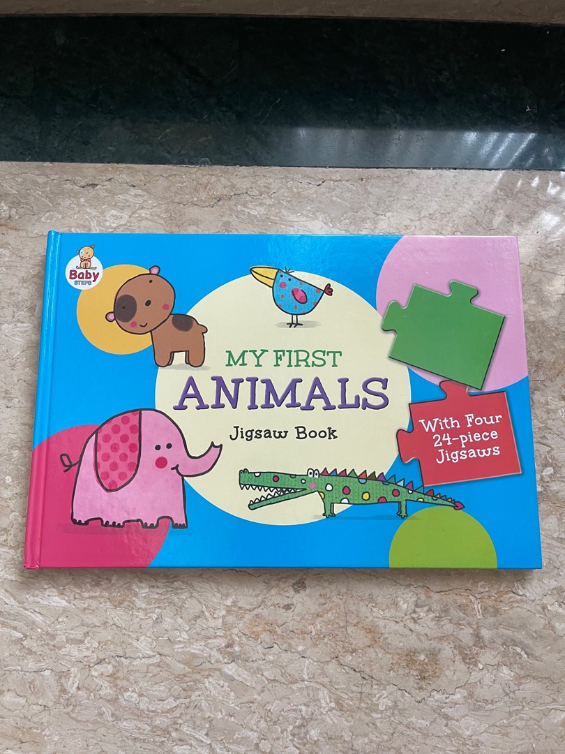 Preloved my first animals jigsaw book (Ukurannya besar), Buku & Alat ...
