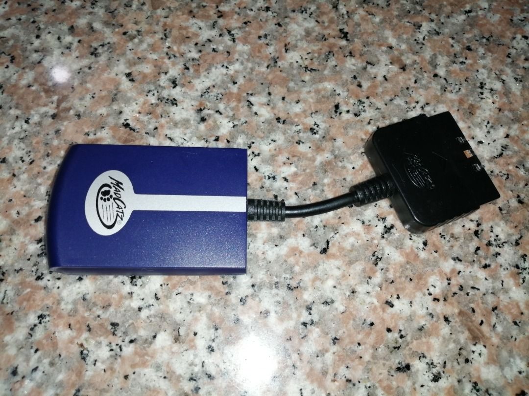 PS2 Mad Catz 2.4GHz Wireless Controller and Receiver (Pressure Sensitive), Video Gaming, Gaming ...