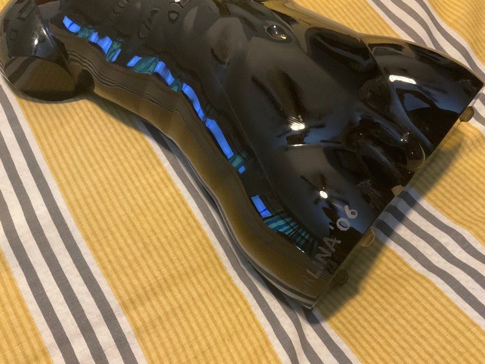 Ramon Orlina Male Nude “Black Torso II” Black Asahi Glass VERY RARE ...