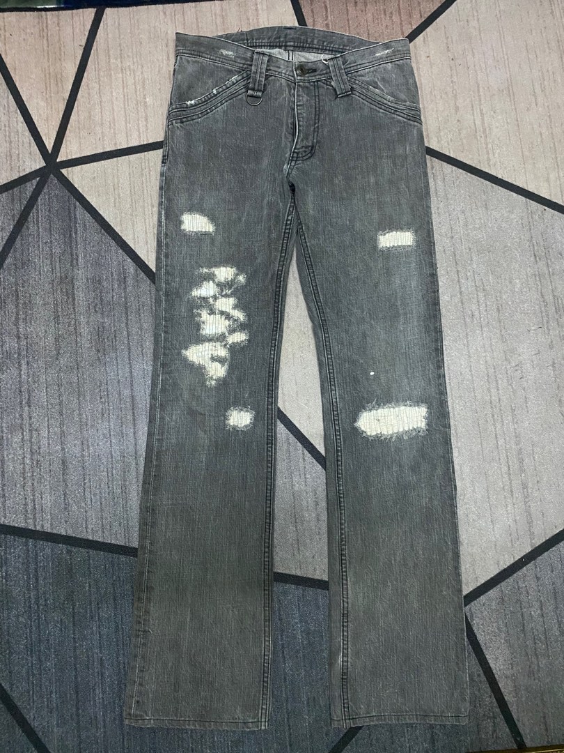 Roar japan Cargo denim Grey, Men's Fashion, Bottoms, Jeans on Carousell