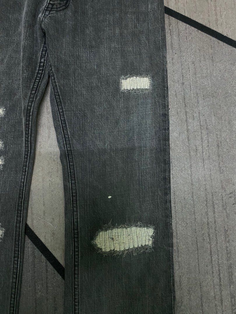 Roar japan Cargo denim Grey, Men's Fashion, Bottoms, Jeans on Carousell