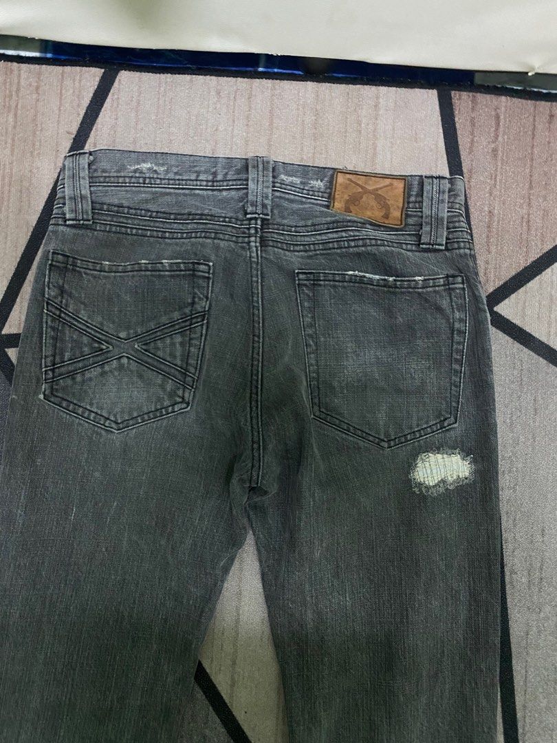 Roar japan Cargo denim Grey, Men's Fashion, Bottoms, Jeans on Carousell