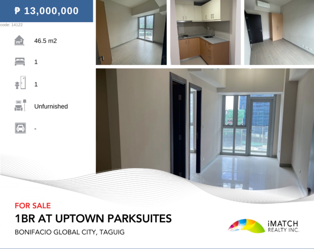 RUSH SALE! 1BR Unit in Uptown Parksuites Tower 2, Uptown BGC, Property ...