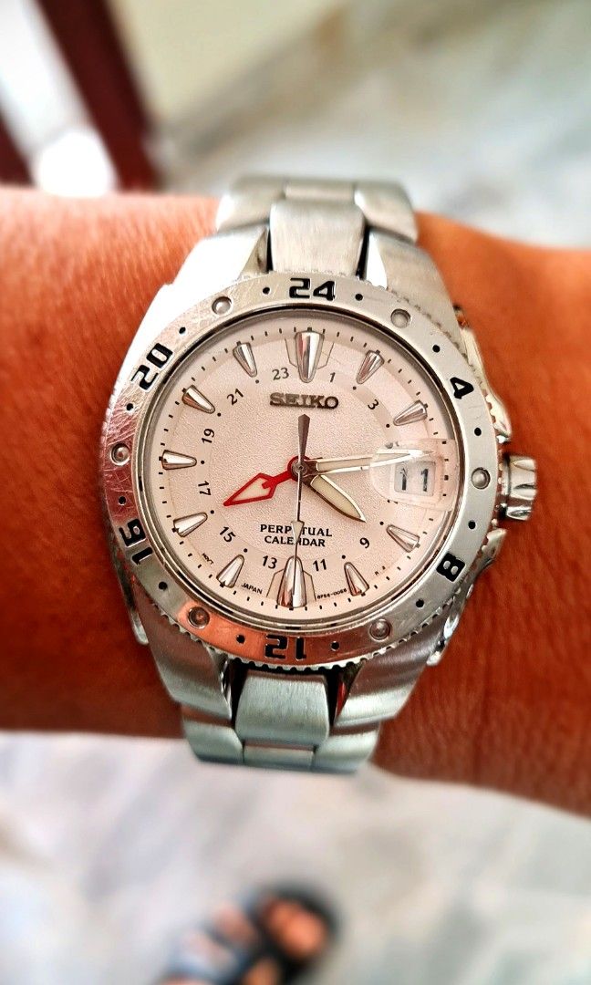 Seiko CRITERIA Vintage SUPER RARE 8F56 ! High Accuracy Quartz TRUE GMT ...