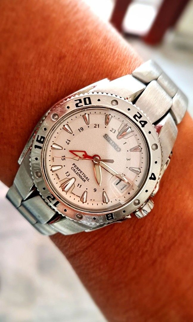 Seiko CRITERIA Vintage SUPER RARE 8F56 ! High Accuracy Quartz TRUE GMT ...