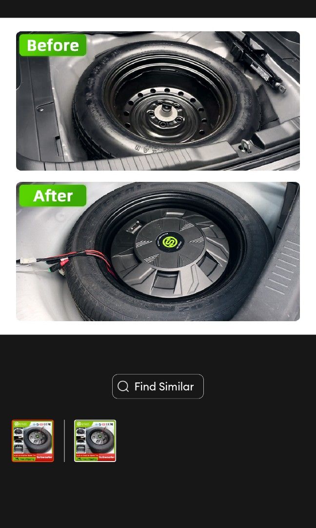 Sennuopu Car Subwoofer Class AB Power Amplifier Bass Speakers Active ...