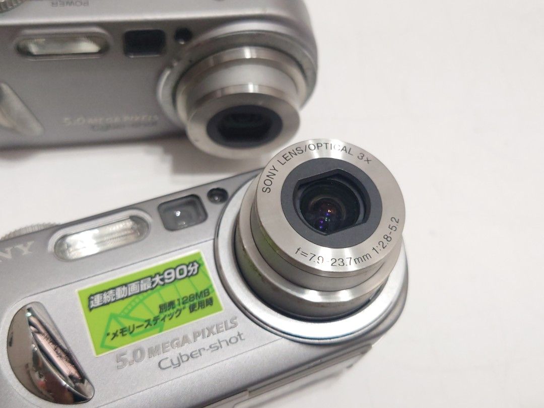 [零件機]SONY 索尼 Cyber-shot P10 故障機 CCD數位相機 二台合售 小紅書 IXUS Y2K 復古, 相機攝影, 相機在旋轉拍賣