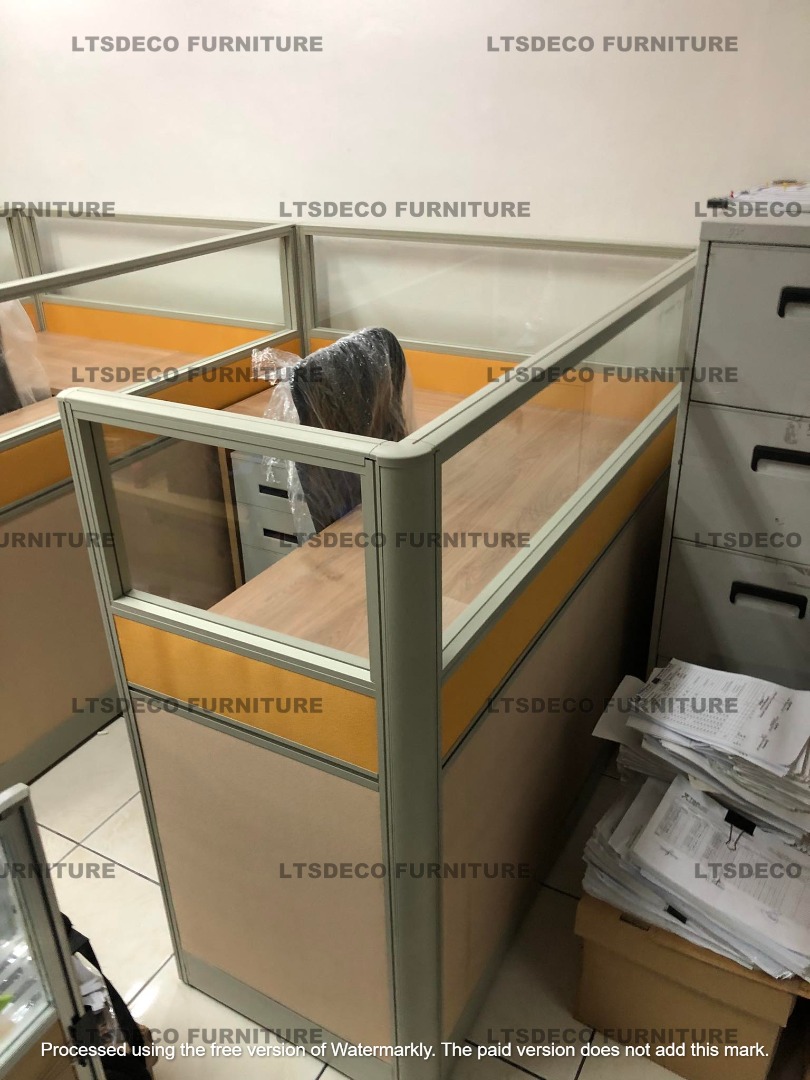 workstation cubicle/ office partition/ modular partition with glass ...