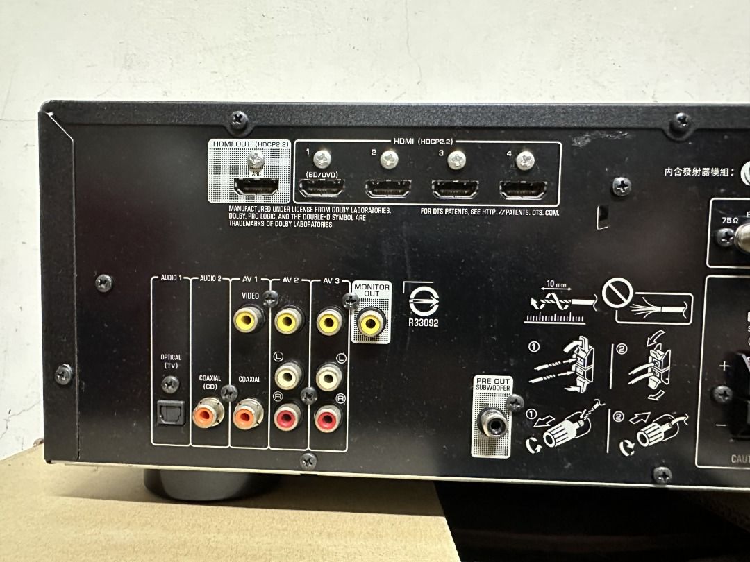 YAMAHA RX V383 5.1 環繞擴大機 4K HDMI 藍芽 全新遙控器, 耳機及錄音音訊設備, 其他音響配件及設備在旋轉拍賣