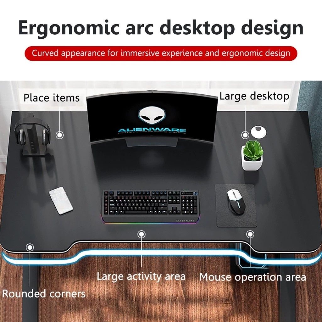 120cm Computer Desk Office Desk Modern Home Desk Student Learning ...